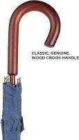 China One-piece Wood Handle J Umbrella Men's Environmental Protection Custom Made Logo Umbrella for sale