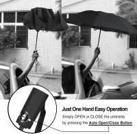 China Convenient and Fast Custom Branded Auto Umbrella Windproof Travel Compact Folding Reverse Umbrella for sale