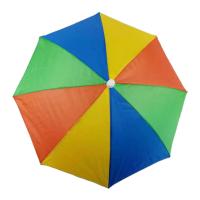 China Adults' Mini Umbrella Hat with Steel Rib Material and Customized Print Logo for sale
