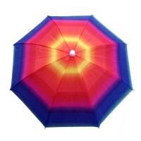 China Adults' Mini Umbrella Hat with Steel Rib Material and Customized Print Logo for sale