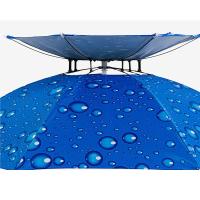 China Plastic Handle Double Layers Fishing Hat Umbrella for Hiking and Beach Activities for sale