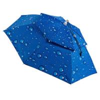 China Plastic Handle Double Layers Fishing Hat Umbrella for Hiking and Beach Activities for sale
