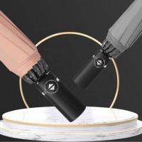 China Tech Titanium Silver Coating Custom Fold Inverted Reverse Umbrella for Stylish Design for sale