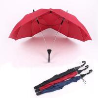China Custom Logo Print Twins Lover Couple Umbrella with Long Handle and Unique Design for sale
