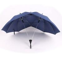 China Custom Logo Print Twins Lover Couple Umbrella with Long Handle and Unique Design for sale