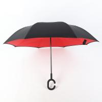 China Advertising Umbrella with C-Shaped Handle Anti-UV Waterproof Reverse Straight Umbrella for sale