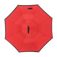 China Advertising Umbrella with C-Shaped Handle Anti-UV Waterproof Reverse Straight Umbrella for sale