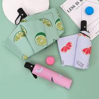 China Custom Logo Printing Super Waterproof Portable Solid Color 3 Folding Auto Open Umbrella for sale