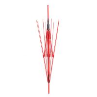 China Straight Umbrella 23inch 8k Reverse Umbrella Frame Iron Coated Medium Rod Fiberglass for sale