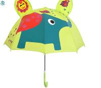 China Open Diameter 90cm 19inch 8K 190T Pongee Kids Umbrella with Ears Personalized and Cute for sale