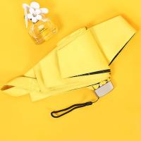 China Drop Shipping Black UV Coating Pongee Mini Capsule Pocket Umbrella for Sun Protection for sale