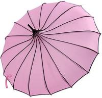 China Japanese Garden Pagoda Vintage Umbrella Long Hook Handle Black and White Double Color for sale