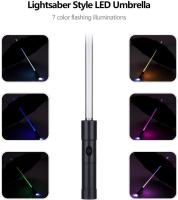 China 105cm Open Diameter Laser Umbrella Scandinavian Lights Samurai Sword Katana Design for sale
