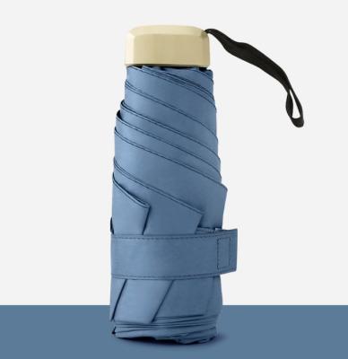 China Fashion Five Folding Umbrella Printing Customized Designs Logo Printing 20.5 Inches*6k for sale