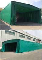 China Waterproof Outdoor Push And Pull Folding Garage Carport Warehouse Trade Show Tent for sale