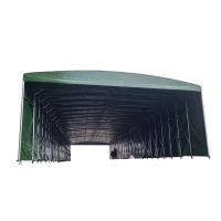 China Waterproof Outdoor Push And Pull Folding Garage Carport Warehouse Trade Show Tent for sale