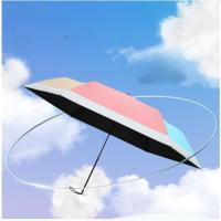 China Golden Coated Metal Shaft Pencil Umbrella Carbon Fiber Ultra Light Feather Umbrella for sale