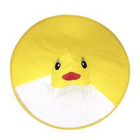 China Custom Logo Printing UFO Transparent Waterproof Poncho for Children Adults Age Group for sale