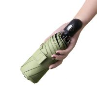 China Black Coating Umbrellas BSCI Mini Pocket Capsule UV Protection Five Folding Umbrella for sale