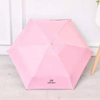 China 87cm Open Diameter UV Protection Mini Size Umbrella with Golden Metal Fiberglass Ribs for sale