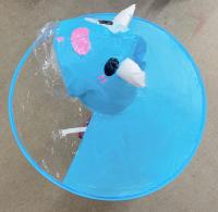 China Yellow Duck Raincoat and Cartoon Umbrella Set for Kindergarten Children's Outdoor Fun for sale