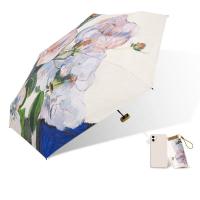 China 19inches*6k Portable Ladies Compact Travel Umbrella with Gold Coated Phone Size for sale