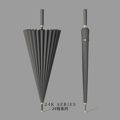 China Oversized Double Reinforced Windproof Long Handle Umbrella 24k for Men's Adults for sale