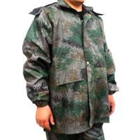 China Outdoor Labor Protection Raincoat and Pants Set in Split Jungle Camouflage for Adults for sale