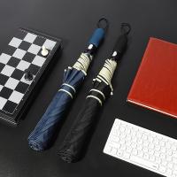 China Two-Fold Golf Umbrella Advertising Gift Promotion Umbrella Automatic Sun Folding Umbrella for sale