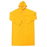 China OXFORD CLOTH Custom Waterproof Thick Heavy Duty PVC Polyester Adult Yellow Raincoat for sale