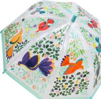China Japan Style Waterproof Kids Umbrella Full Printing Fiberglass Frame Hook Handle for sale