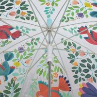 China Japan Style Waterproof Kids Umbrella Full Printing Fiberglass Frame Hook Handle for sale
