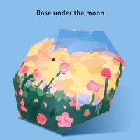 China X505 5 Folding Mini Capsule Umbrella with Picture Custom Logo Accepted Manual Control for sale