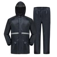China Custom Logo Work Rain Coat Men's Waterproof Jacket for All-Season Two Piece Rain Suit for sale