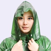 China Rainy Season Essential Rubberized Custom Green Adults Raincoat from Chinese Manufacturers for sale