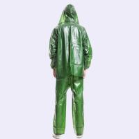 China Rainy Season Essential Rubberized Custom Green Adults Raincoat from Chinese Manufacturers for sale