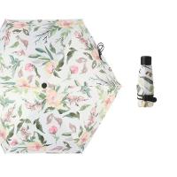 China Golden Coated Metal Shaft Customized Logo 5 Fold Mini UV Pocket Umbrella for Travel for sale