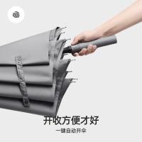 China Large Men's Golf Car Umbrella with Double Canopy 8K Fiber Long Handle and Custom Logo for sale