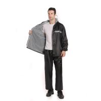 China Upgrade your rain protection Adult raincoat set with custom logo and reflective print for sale