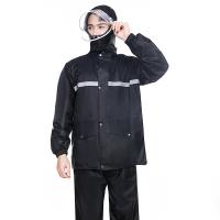 China Upgrade your rain protection Adult raincoat set with custom logo and reflective print for sale