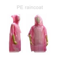 China Waterproof Disposable Raincoat for Women Adults Transparent Colorful Plastic Foldable for sale
