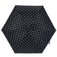 China 5.6 Inch Length Custom Black Coating Panel Umbrella 6 Folded Customized Printing Logo for sale