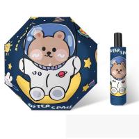 China Astronaut Cartoon Children's Automatic Umbrella for Primary School and Kindergarten for sale