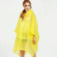 China Travel Hiking Rain Gear Yellow Raincoat Adult Convenient Poncho Single-person Rainwear for sale