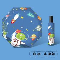 China 190T Pongee Fully Automatic Sun Umbrella Dual Purpose Sunshade for Girls and Children for sale
