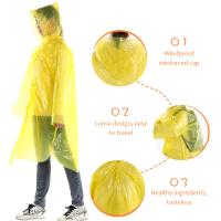 China Adults Glam Design Style Raincoat Transparent Long Disposable Hooded Poncho for sale