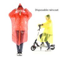 China Adults Glam Design Style Raincoat Transparent Long Disposable Hooded Poncho for sale