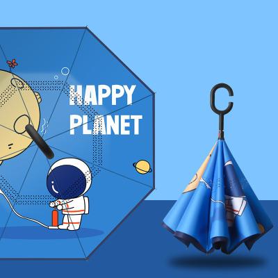 China Umbrella for Pupils Free Long Handle Rain and Sunshine Protection 190T Ponegee Fabric for sale