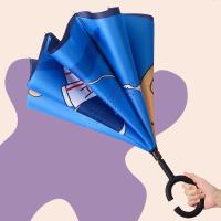 China Umbrella for Pupils Free Long Handle Rain and Sunshine Protection 190T Ponegee Fabric for sale