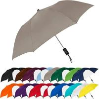 China Reflective Trim Travel Umbrella with LED Flashlight Handle and Fiberglass Safety Frame for sale